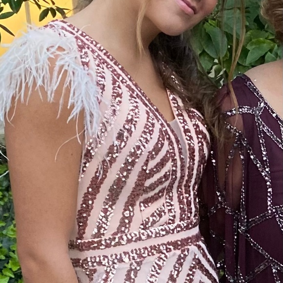 Dresses | Rose Gold Sequin Gown | Poshmark
